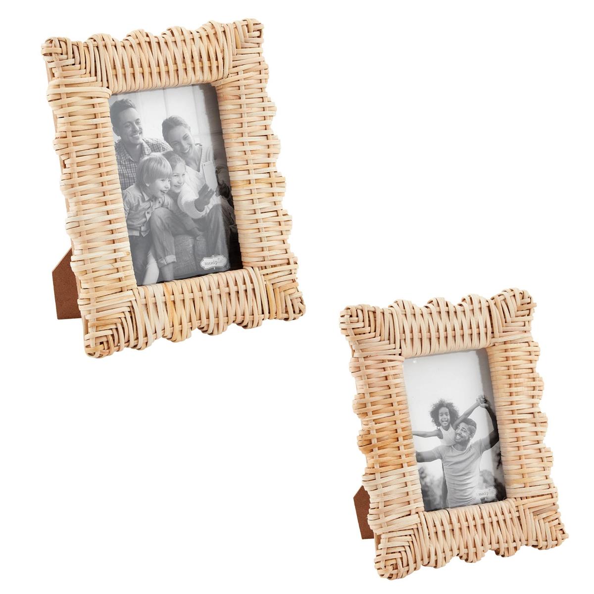 Scalloped Woven Frame – Willow Gray Home